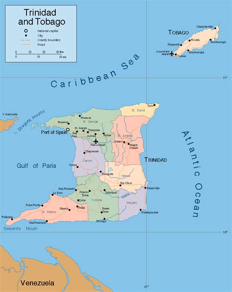 Maps Of Trinidad And Tobago Map Library Maps Of The World