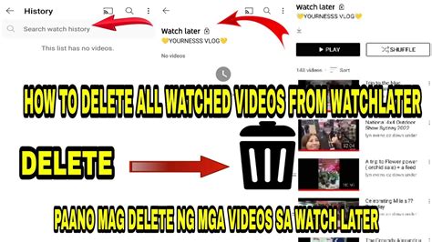 PAANO MAG DELETE NG MGA VIDEOS SA WATCH LATER | HOW TO DELETE ALL VIDEOS FROM WATCH LATER - YouTube