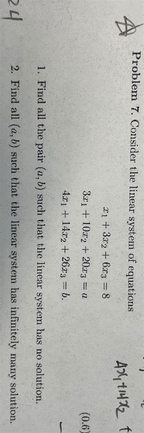 solved problem 7 ﻿consider the linear system of