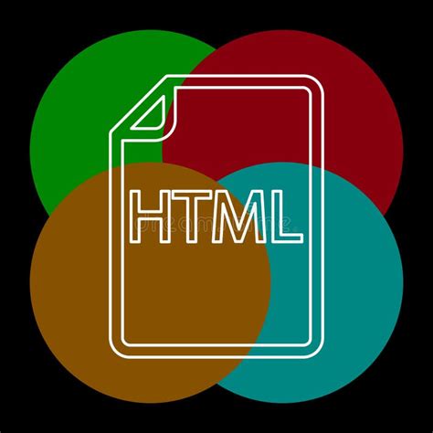 Download Html Document Icon Vector File Format Stock Vector