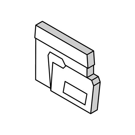 Folders For Paper Isometric Icon Vector Illustration Vector Art At Vecteezy