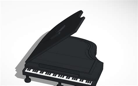 3d Design Piano Tinkercad