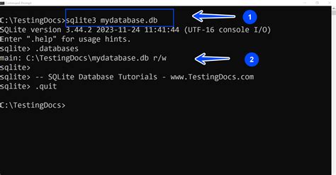 Sqlite Create Database Testingdocs