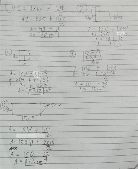 Find The Area Of Each Composite Figure And Show Me Your Solution Brainly Ph