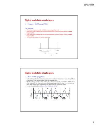 Lecture Digital Modulation Techniques PDF