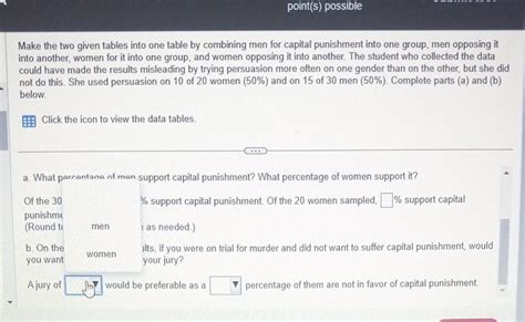 Solved Make The Two Given Tables Into One Table By Combining Chegg Com