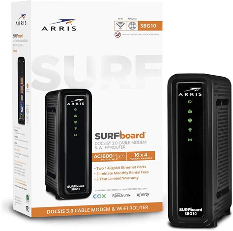 Amazon Com ARRIS SURFboard SBG DOCSIS X Gigabit Cable Modem AC Wi Fi Router