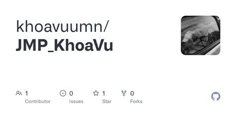 GitHub Khoavuumn JMP KhoaVu