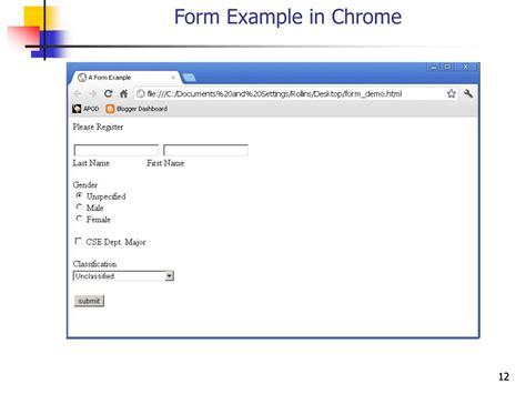 PPT HTML Forms PowerPoint Presentation Free Download ID 4637576