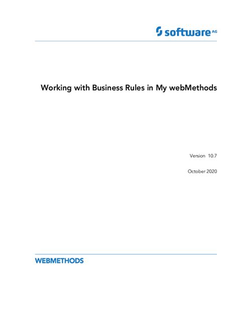 Fillable Online 8 2 Sp1 Working With Business Rules In My Webmethods Fax Email Print Pdffiller