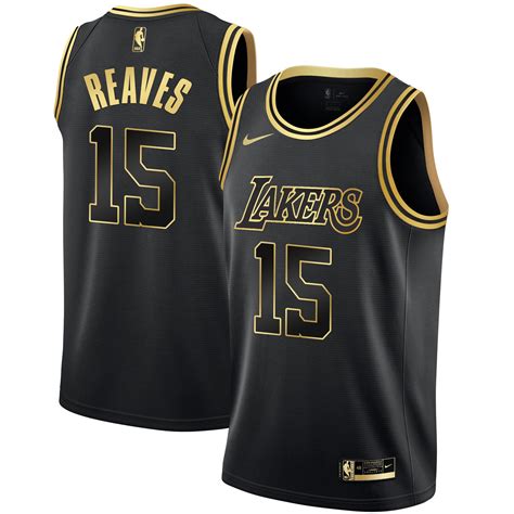 Austin Reaves Mens Los Angeles Lakers Black Limited And Black Gold Jersey All Stitched Shoejs