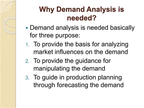 Demand Analysis Ppt
