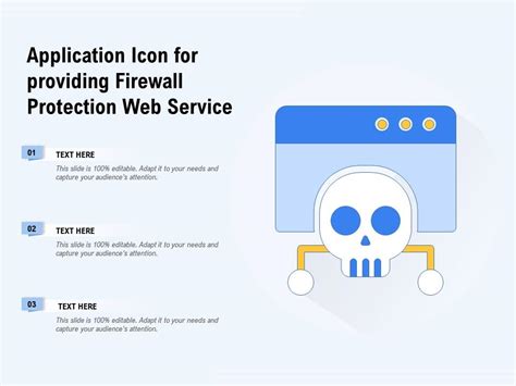 Application Icon For Providing Firewall Protection Web Service Presentation Graphics