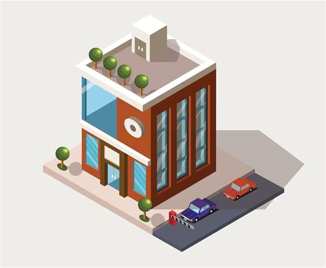 3 d building vector design vector art and graphics