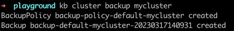 [bug] list backups display the wrong cluster status · issue 2087