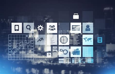 Premium Photo Digital Web Network Icons On Background