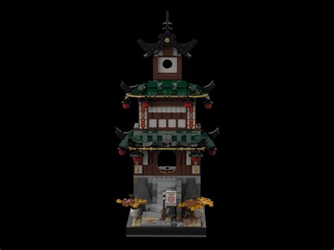 Lego Moc Traditional Ninjago Temple Diorama By Smurph Rebrickable Build With Lego