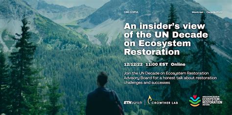 An Insider S View Of The Un Decade On Ecosystem Restoration
