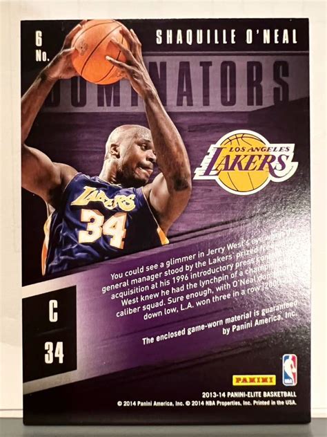 Yahooオークション 激レア初期 Nba 実使用 Jersey 13 Panini Shaqui