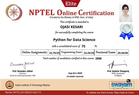 Nptel Swayam Pythonfordatascience Ojasi Kesari 47 Comments