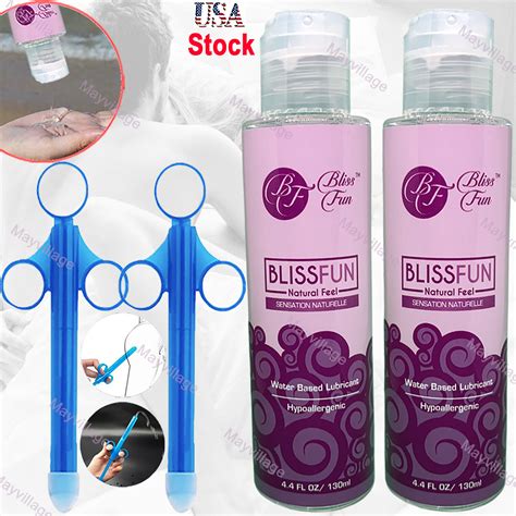 2x Lube Personal Lubricant Water Based Sex Lubricant Launcher Injector Women Men Ebay