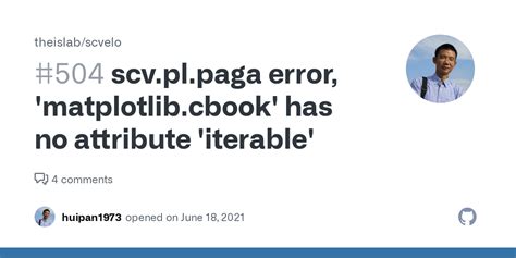 scv pl paga error matplotlib cbook has no attribute iterable