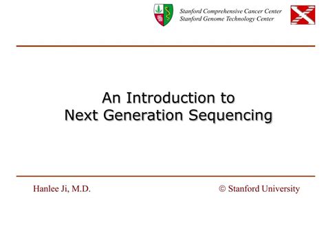 PPT An Introduction To Next Generation Sequencing PowerPoint Presentation ID