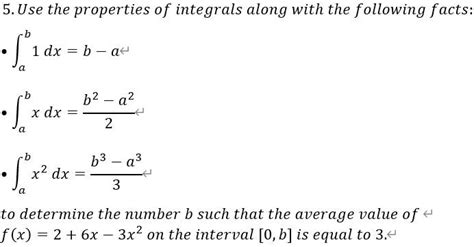 Solved Use The Properties Of Integrals Along With The Chegg