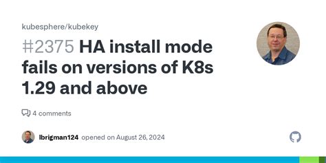 ha install mode fails on versions of k8s 1 29 and above · issue 2375