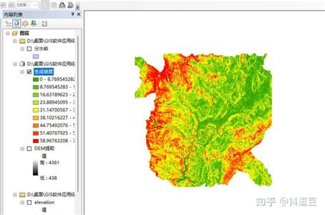 Arcgis：不同坡度和不同坡向下的各类土地利用面积及占比统计 知乎