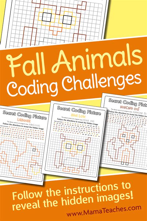 fall coding activities mama teaches