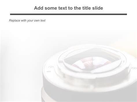 Camera Equipment Free Keynote Template Downloadslides
