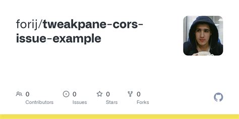 Github Forijtweakpane Cors Issue Example