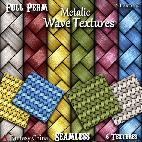 Second Life Marketplace Fc Full Perm Metalic Wave Textures