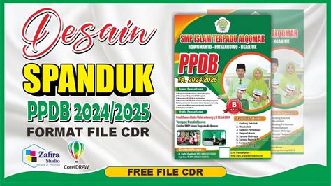 Desain Spanduk Ppdb Penerimaan Peserta Didik Baru Corel Draw Photoshop Free Cdr Psd