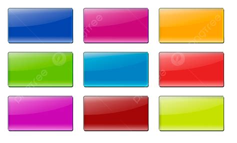 Web Buttons Rectangle Glass Button Rectangle Fuchsia PNG