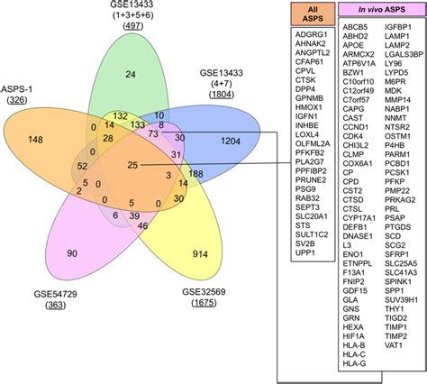 Venn Diagram Showing Overlap Between Analyses Lists Of Over Expressed