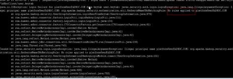 an error is reported when the hive sample program is running after the