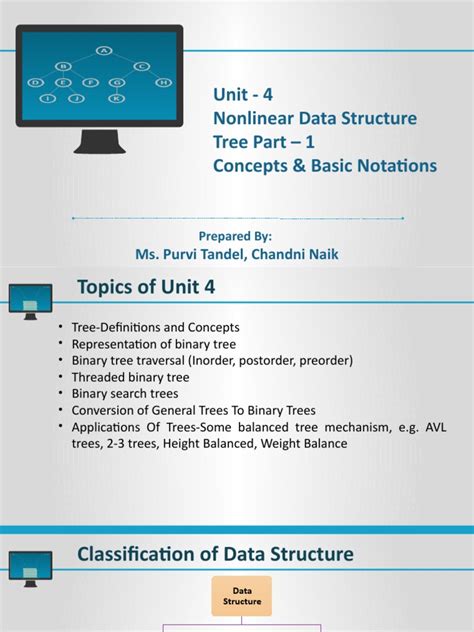 Unit 4 Nonlinear Data Structure Tree Part 1 Concepts And Basic Notations Pdf Data