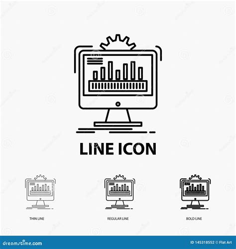 Dashboard Admin Monitor Monitoring Processing Icon In Thin Regular