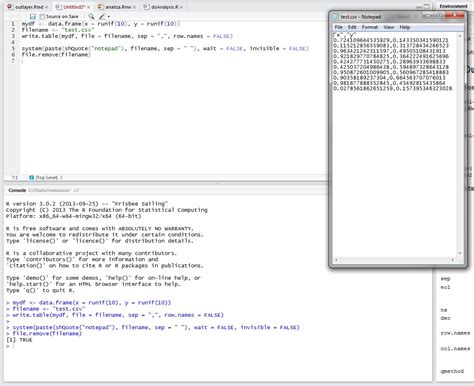 Export Output Into Text File And Open In Automatically In R Stack