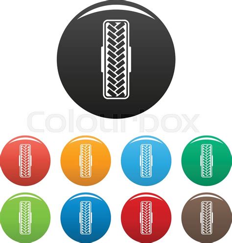 Tread Pattern Icon Simple Stock Vector Colourbox