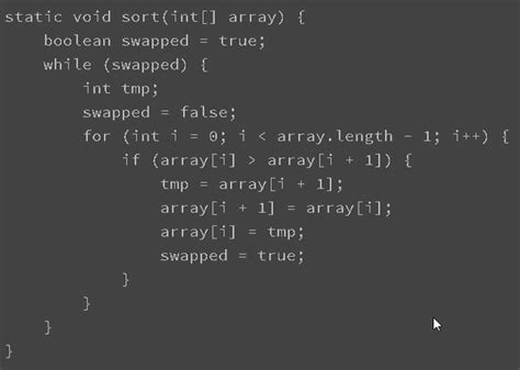Solved Static Void Sort Int Array Boolean Swapped Chegg Com