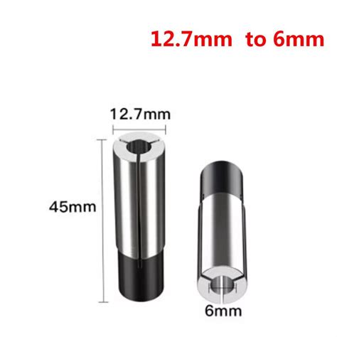 Huajunming 1 2 1 4 1 8 Collet Adaptor Shank Reducer Bit Cnc Spindle