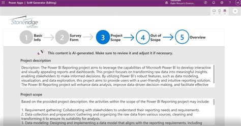How To Streamline Statement Of Work Creation With Power Apps And Power Automate Stoneridge