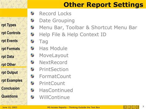 ppt microsoft access reports powerpoint presentation free download