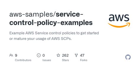 Github Aws Samples Service Control Policy Examples Example Aws Service Control Policies To