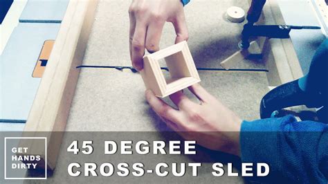 Create Perfect Mitered Corners With 45 Degree Cross Cut Sled Youtube