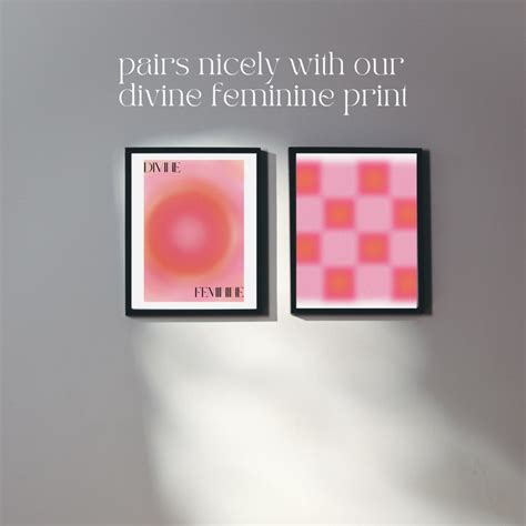 Colorful Gradient Checkerboard Digital Poster Groovy Retro Wall Art Grainy Gradient Print