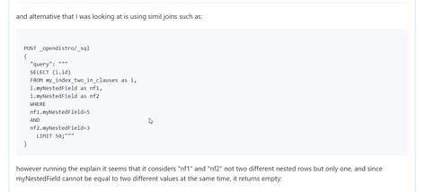 Matching Multiple Nested Fields · Issue 797 · Opendistro For Elasticsearchsql · Github
